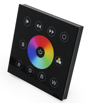 LED RGBW Wandsteuerung, DMX 512 Ausgang - LED Treiber - LED Trafo